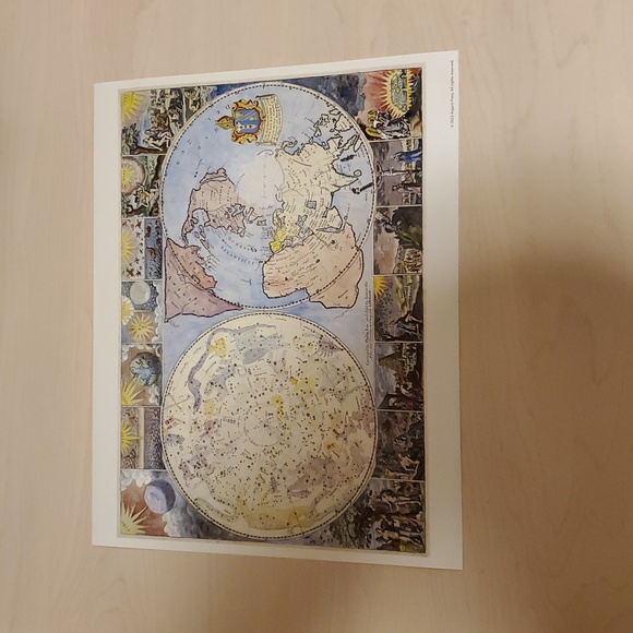 Philip Lea | Art | Map Of The Heavens And Earth Poster By Phillip Lea ...